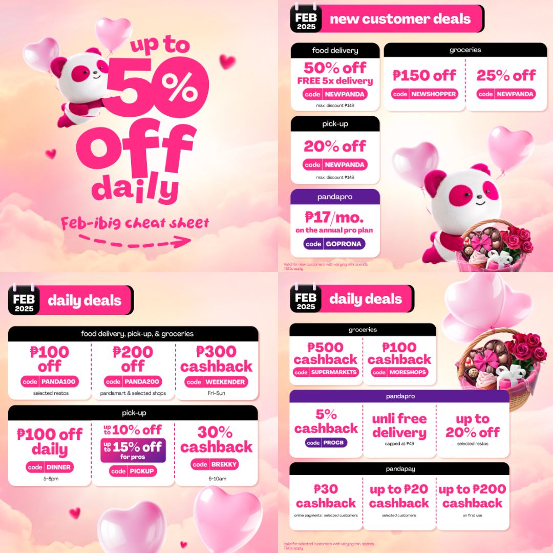 foodpanda deals and promo codes in Philippines